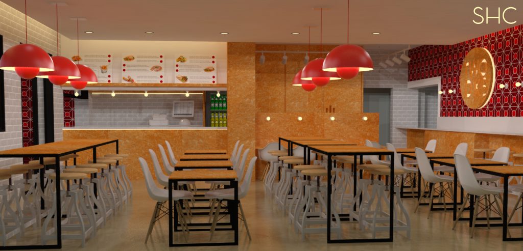 Diseño tipo de locales para franquiciado de restaurante de comida ...